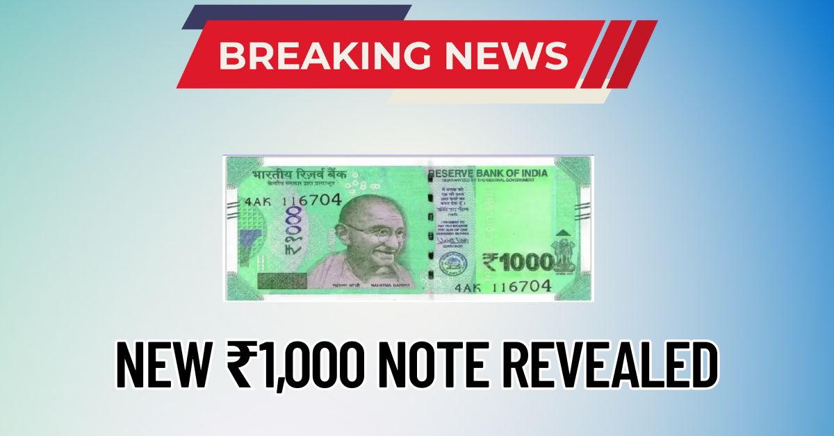 New ₹1,000 Note Revealed: All You Need to Know - Daily Jobs India